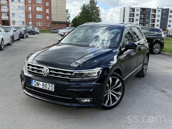 Black Volkswagen Tiguan 2018 in Jelgava, with an engine capacity of 2.00 L and mileage of 0 thousand km for 17950 €, photo 2 on AUTOMOTO.COM.LV