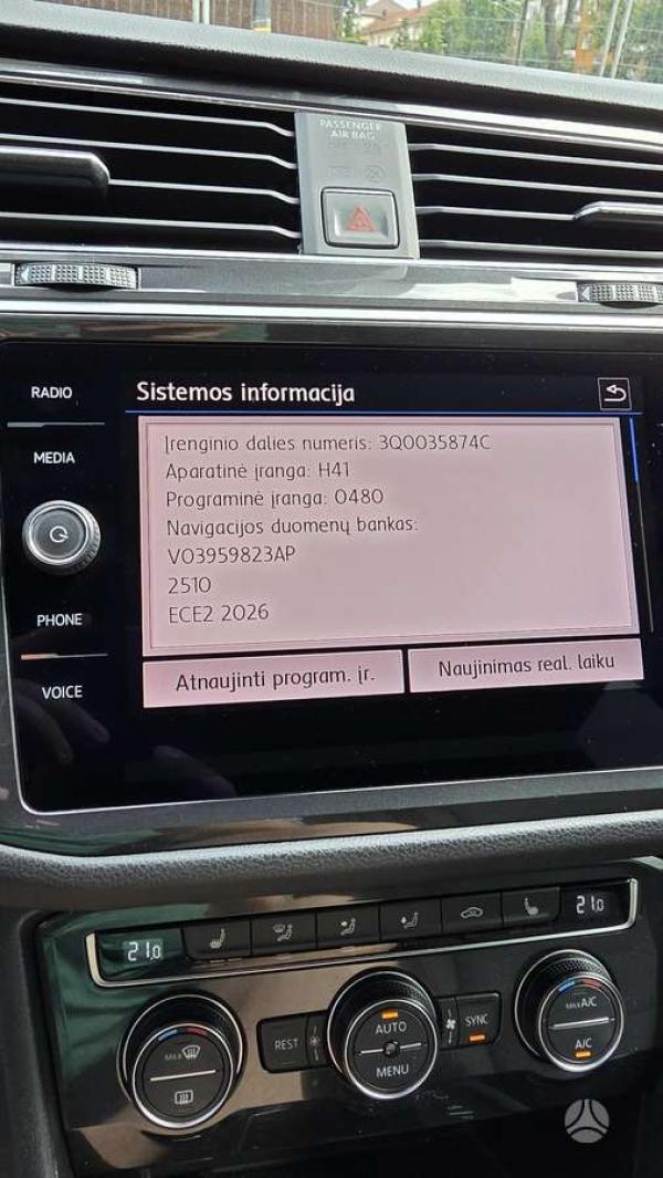 Melns Volkswagen Tiguan 2018 Kauņa, ar dzinēja tilpumu 1.97 L un nobraukumu 189 tūkst. km par 19999 €, foto 11 vietnē AUTOMOTO.COM.LV
