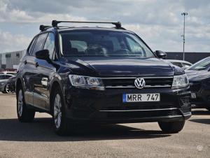 Black Volkswagen Tiguan 2018 in Vilnius, with an engine capacity of 1.98 L and mileage of 117 thousand km for 16500 €, photo  on AUTOMOTO.COM.LV