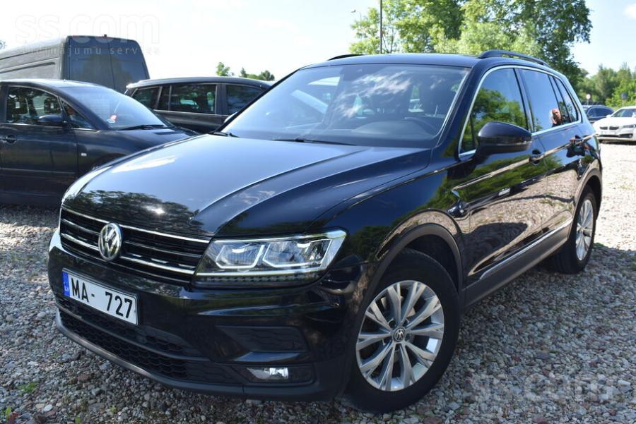 Melns Volkswagen Tiguan 2019 Kuldīga, ar dzinēja tilpumu 2.00 L un nobraukumu 0 tūkst. km par 21550 €, foto 1 vietnē AUTOMOTO.COM.LV