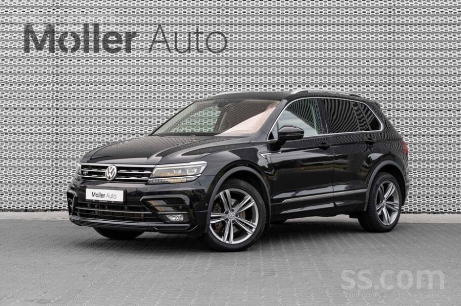 Black Volkswagen Tiguan 2019 in Riga, with an engine capacity of 2.00 L and mileage of 167 thousand km for 20850 €, photo 1 on AUTOMOTO.COM.LV