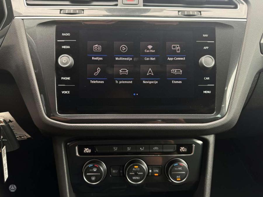 Melns Volkswagen Tiguan 2019 Kauņa, ar dzinēja tilpumu 1.50 L un nobraukumu 185 tūkst. km par 17900 €, foto 15 vietnē AUTOMOTO.COM.LV