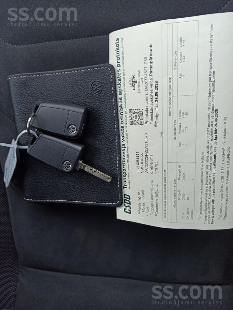 Melns Volkswagen Tiguan 2019 Daugavpils, ar dzinēja tilpumu 1.50 L un nobraukumu 0 tūkst. km par 16800 €, foto 34 vietnē AUTOMOTO.COM.LV