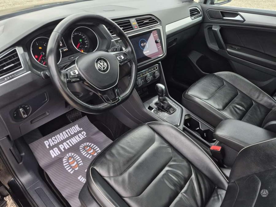 Melns Volkswagen Tiguan 2019 Kuršėnai, ar dzinēja tilpumu 1.97 L un nobraukumu 268 tūkst. km par 15900 €, foto 10 vietnē AUTOMOTO.COM.LV