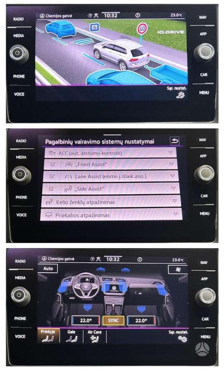 Black Volkswagen Tiguan 2020 in Kaunas, with an engine capacity of 1.50 L and mileage of 167 thousand km for 24700 €, photo 14 on AUTOMOTO.COM.LV