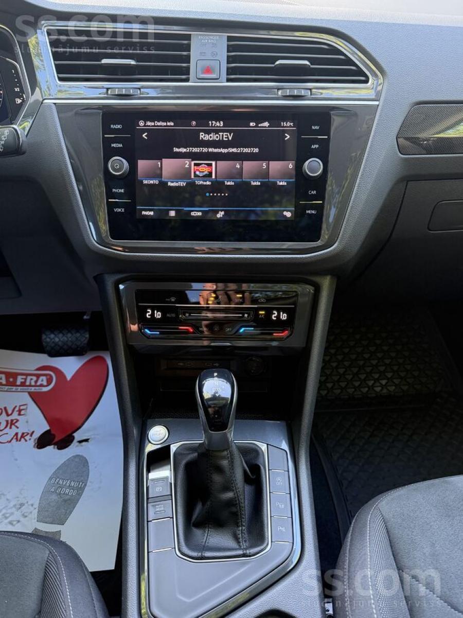 Melns Volkswagen Tiguan 2020 Valmiera, ar dzinēja tilpumu 2.00 L un nobraukumu 224 tūkst. km par 19990 €, foto 17 vietnē AUTOMOTO.COM.LV