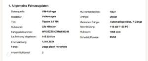 Черный Фольксваген Тигуан 2021 в Радвилишкис, объемом двигателя 1.97 л и пробегом 145 тыс. км за 21999 €, фото 36 на AUTOMOTO.COM.LV