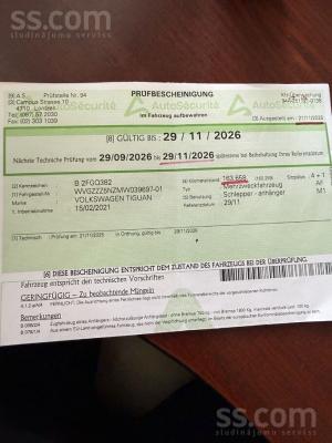 Черный Фольксваген Тигуан 2021 в Рига, объемом двигателя 1.50 л и пробегом 160 тыс. км за 17570 €, фото 36 на AUTOMOTO.COM.LV