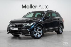 Black Volkswagen Tiguan 2022 in Vilnius, with an engine capacity of 1.50 L and mileage of 81 thousand km for 27350 €, photo  on AUTOMOTO.COM.LV