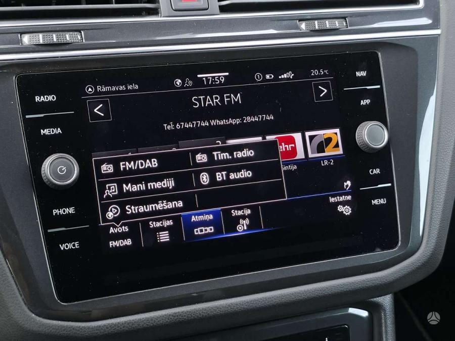 Black Volkswagen Tiguan 2022 in Riga, with an engine capacity of 1.40 L and mileage of 77 thousand km for 27950 €, photo 27 on AUTOMOTO.COM.LV