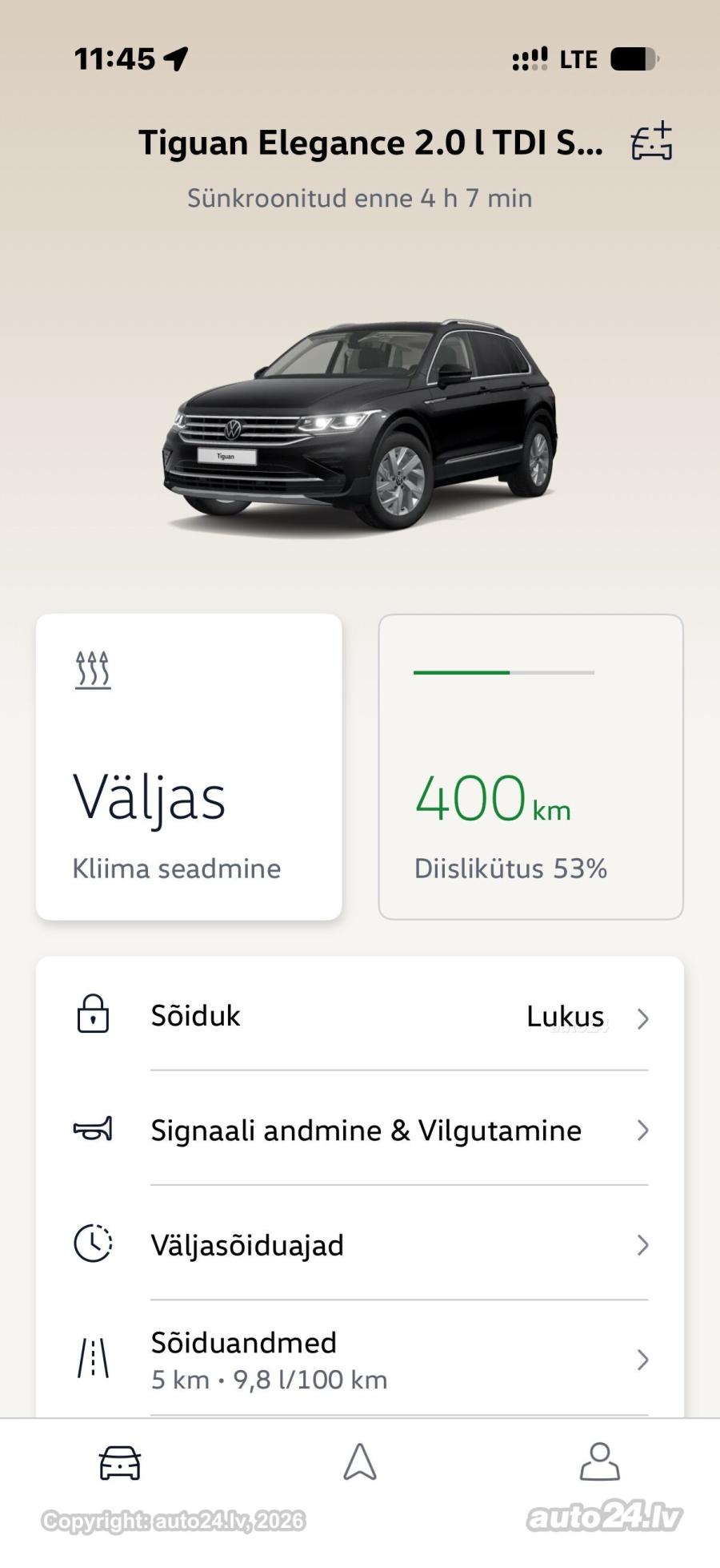 Черный Фольксваген Тигуан 2022 в Таллин, объемом двигателя 2.00 л и пробегом 72 тыс. км за 26600 €, фото 8 на AUTOMOTO.COM.LV