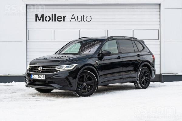 Black Volkswagen Tiguan 2024 in Riga, with an engine capacity of 2.00 L and mileage of 94 thousand km for 36950 €, photo 1 on AUTOMOTO.COM.LV