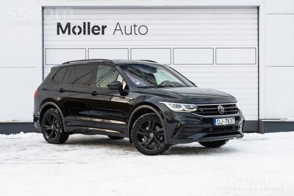 Black Volkswagen Tiguan 2024 in Riga, with an engine capacity of 2.00 L and mileage of 94 thousand km for 36950 €, photo 2 on AUTOMOTO.COM.LV