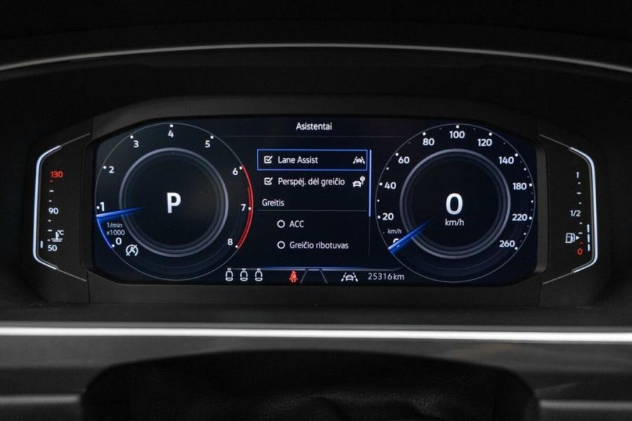 Black Volkswagen Tiguan 2024 in Vilnius, with an engine capacity of 2.00 L and mileage of 25 thousand km for 30950 €, photo 14 on AUTOMOTO.COM.LV