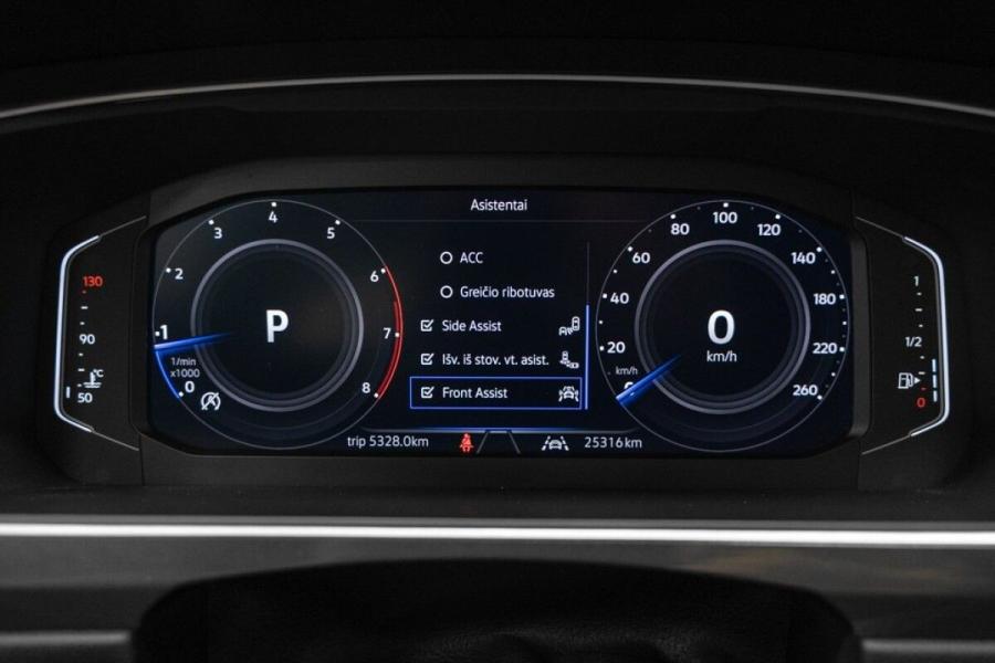 Black Volkswagen Tiguan 2024 in Vilnius, with an engine capacity of 2.00 L and mileage of 25 thousand km for 30950 €, photo 15 on AUTOMOTO.COM.LV
