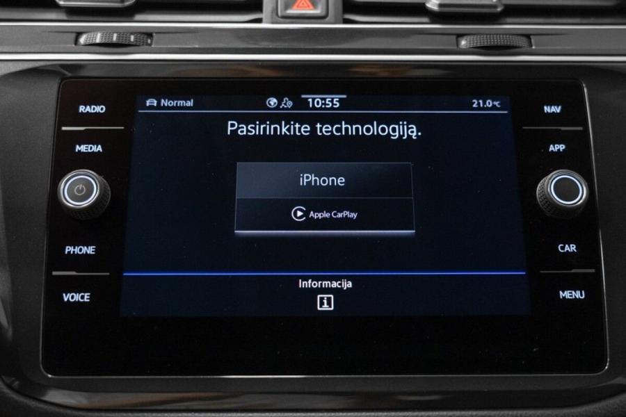 Black Volkswagen Tiguan 2024 in Vilnius, with an engine capacity of 2.00 L and mileage of 25 thousand km for 30950 €, photo 19 on AUTOMOTO.COM.LV
