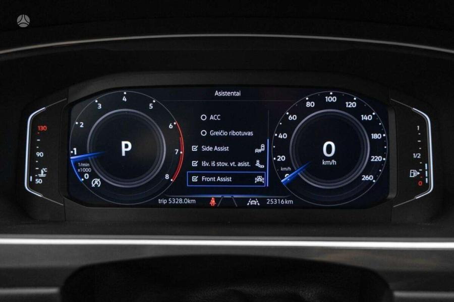 Black Volkswagen Tiguan 2024 in Vilnius, with an engine capacity of 2.00 L and mileage of 25 thousand km for 30950 €, photo 15 on AUTOMOTO.COM.LV
