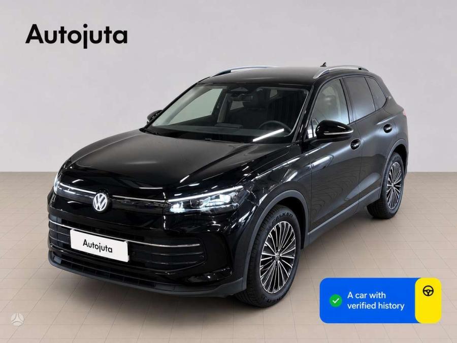 Black Volkswagen Tiguan 2025 in Kaunas, with an engine capacity of 1.50 L and mileage of 26 thousand km for 28800 €, photo 1 on AUTOMOTO.COM.LV