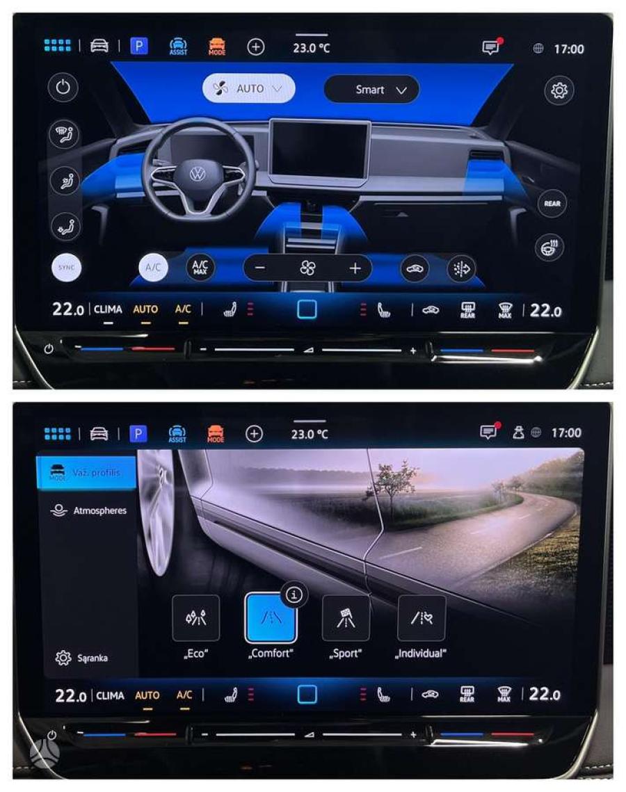 Black Volkswagen Tiguan 2025 in Kaunas, with an engine capacity of 1.50 L and mileage of 26 thousand km for 28800 €, photo 13 on AUTOMOTO.COM.LV