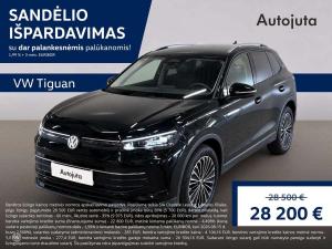 Black Volkswagen Tiguan 2025 in Kaunas, with an engine capacity of 1.50 L and mileage of 24 thousand km for 28200 €, photo  on AUTOMOTO.COM.LV