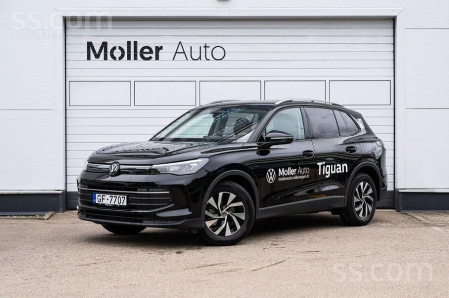 Melns Volkswagen Tiguan 2026 Rīga, ar dzinēja tilpumu 1.50 L un nobraukumu 7 tūkst. km par 33600 €, foto 1 vietnē AUTOMOTO.COM.LV