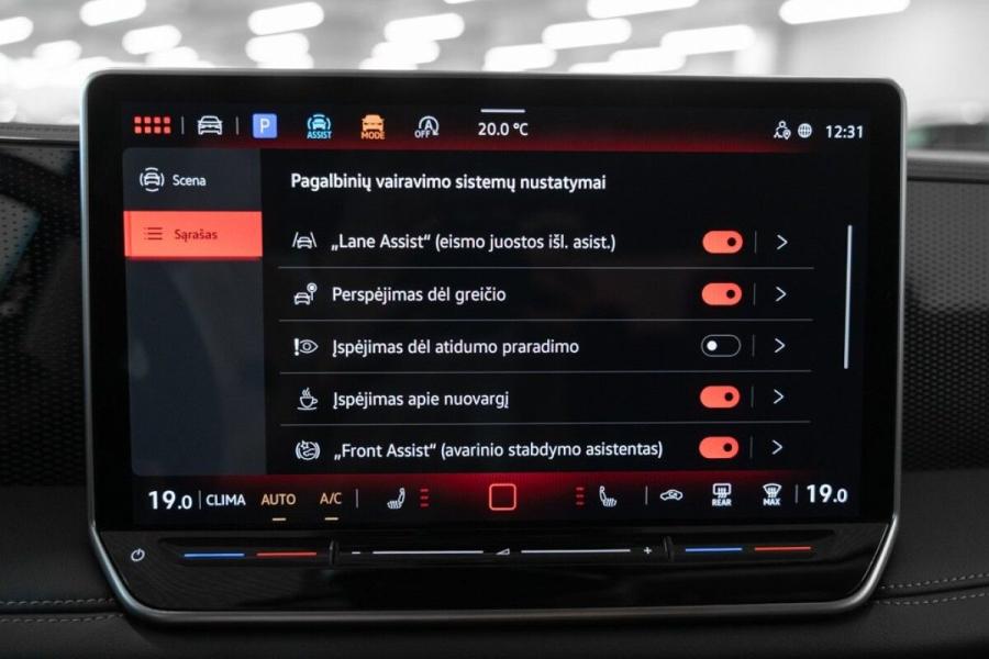 Black Volkswagen Tiguan 2026 in Vilnius, with an engine capacity of 1.50 L and mileage of 11 thousand km for 32600 €, photo 15 on AUTOMOTO.COM.LV