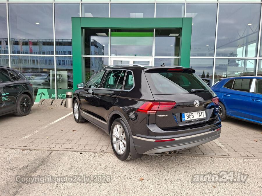 Black Volkswagen Tiguan 2017 in Tartu, with an engine capacity of 2.00 L and mileage of 124 thousand km for 20900 €, photo 10 on AUTOMOTO.COM.LV