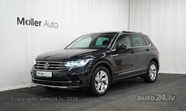 Black Volkswagen Tiguan 2021 in Tallinn, with an engine capacity of 1.50 L and mileage of 54 thousand km for 25900 €, photo 1 on AUTOMOTO.COM.LV