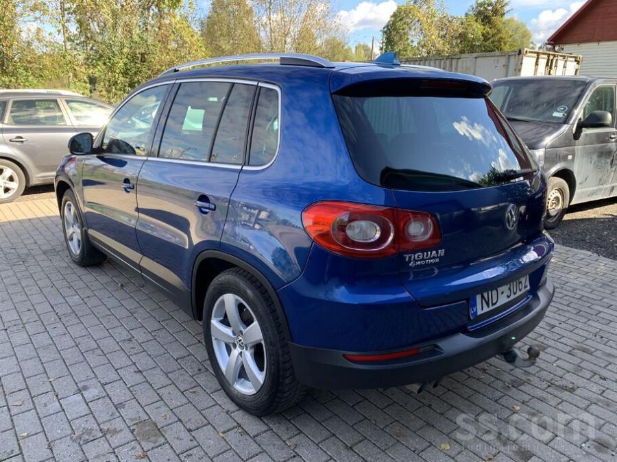 Blue Volkswagen Tiguan 2009 in Riga, with an engine capacity of 2.00 L and mileage of 311 thousand km for 4700 €, photo 8 on AUTOMOTO.COM.LV