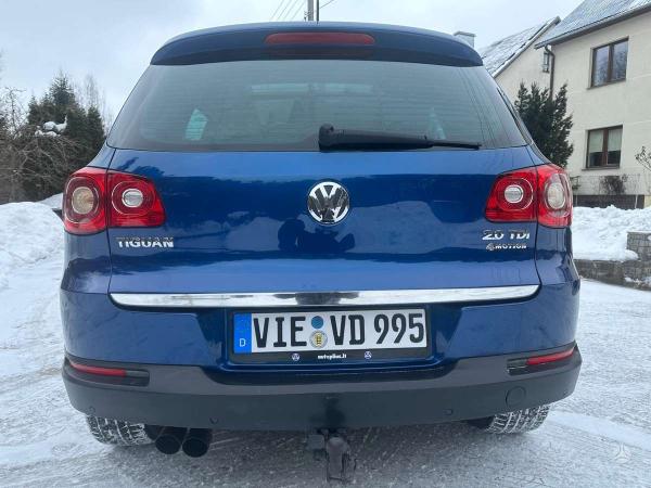 Blue Volkswagen Tiguan 2009 in Vilnius, with an engine capacity of 1.97 L and mileage of 270 thousand km for 6500 €, photo 9 on AUTOMOTO.COM.LV