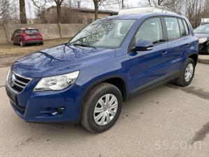 Blue Volkswagen Tiguan 2009 in Limbazi, with an engine capacity of 1.40 L and mileage of 157 thousand km for 5650 €, photo  on AUTOMOTO.COM.LV