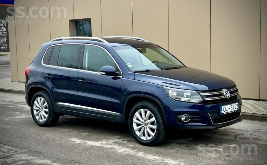 Blue Volkswagen Tiguan 2012 in Tukums, with an engine capacity of 2.00 L and mileage of 205 thousand km for 9500 €, photo 3 on AUTOMOTO.COM.LV