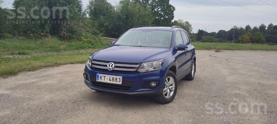 Blue Volkswagen Tiguan 2012 in Saldus, with an engine capacity of 1.40 L and mileage of 251 thousand km for 5300 €, photo 3 on AUTOMOTO.COM.LV