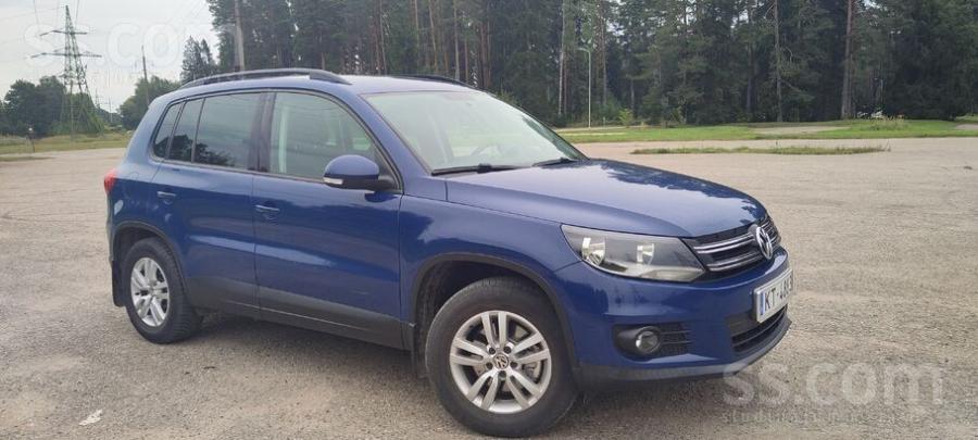 Blue Volkswagen Tiguan 2012 in Saldus, with an engine capacity of 1.40 L and mileage of 251 thousand km for 5300 €, photo 7 on AUTOMOTO.COM.LV