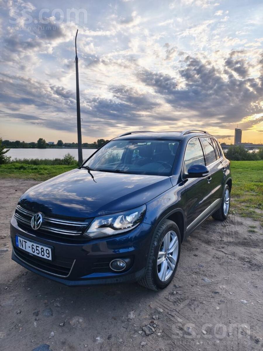 Blue Volkswagen Tiguan 2013 in Riga, with an engine capacity of 2.00 L and mileage of 155 thousand km for 12500 €, photo 2 on AUTOMOTO.COM.LV