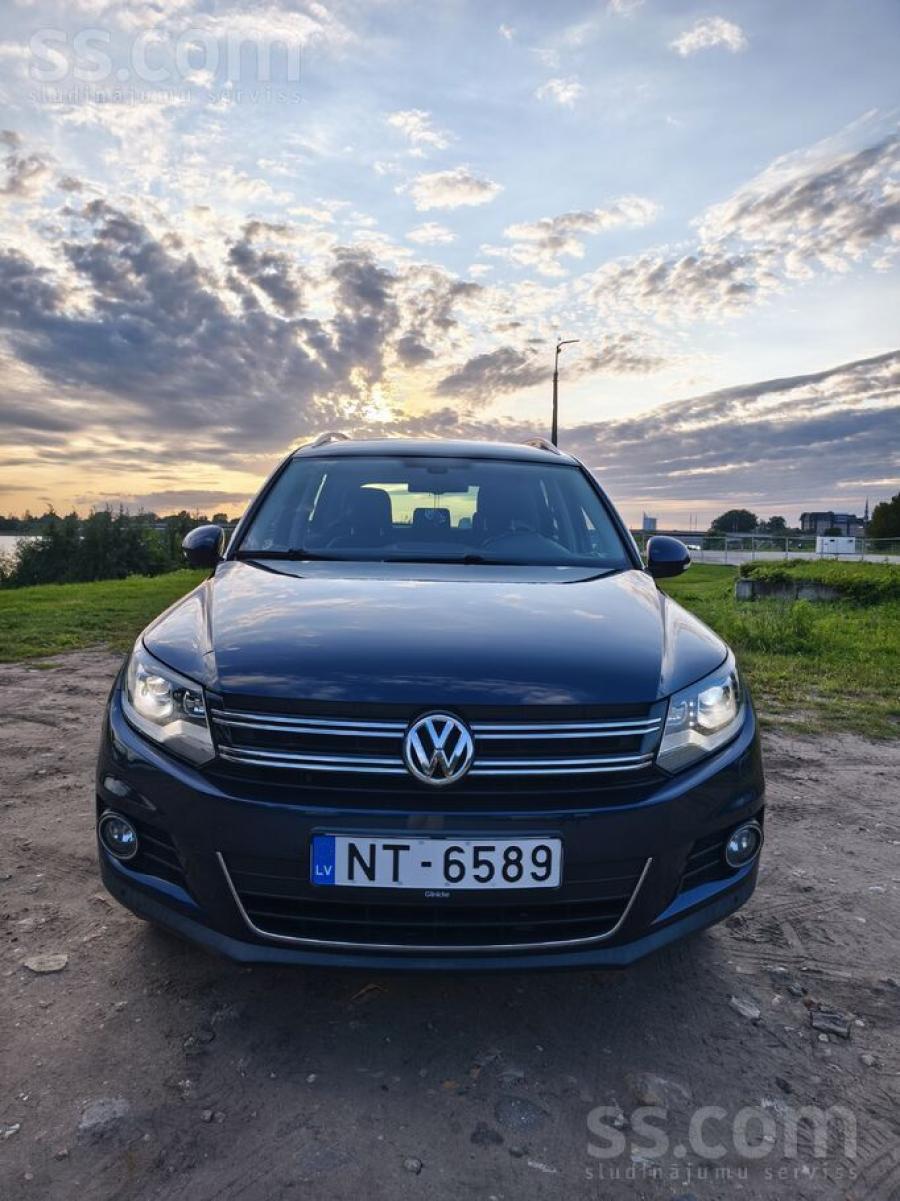 Blue Volkswagen Tiguan 2013 in Riga, with an engine capacity of 2.00 L and mileage of 155 thousand km for 12500 €, photo 4 on AUTOMOTO.COM.LV