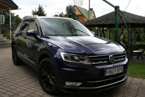 Blue Volkswagen Tiguan 2016 in Sirvintos, with an engine capacity of 1.98 L and mileage of 128 thousand km for 17500 €, photo 3 on AUTOMOTO.COM.LV