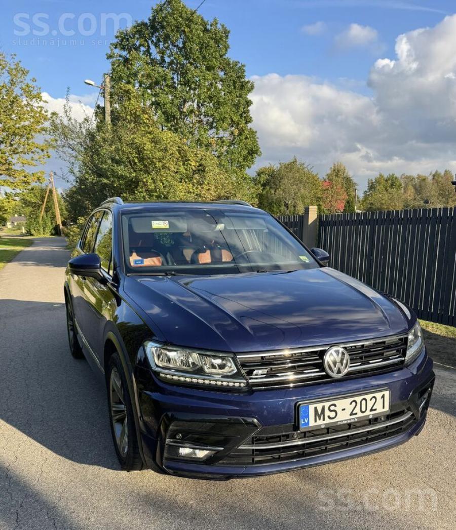 Blue Volkswagen Tiguan 2017 in Riga, with an engine capacity of 1.40 L and mileage of 175 thousand km for 14500 €, photo 1 on AUTOMOTO.COM.LV