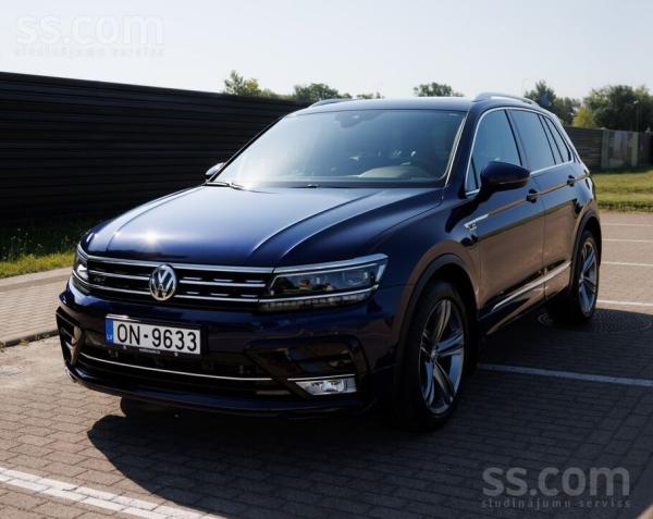 Blue Volkswagen Tiguan 2017 in Riga, with an engine capacity of 2.00 L and mileage of 227 thousand km for 18500 €, photo 1 on AUTOMOTO.COM.LV