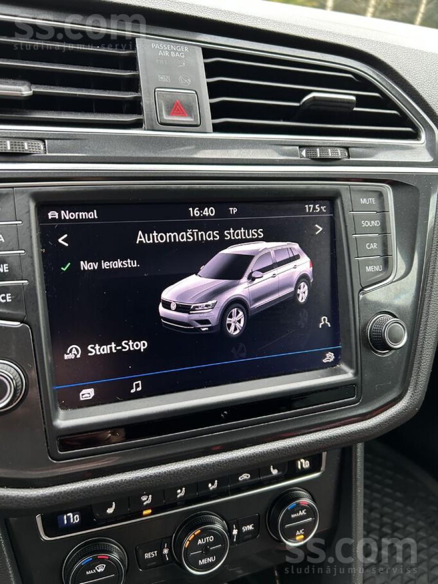 Zils Volkswagen Tiguan 2017 Liepāja, ar dzinēja tilpumu 2.00 L un nobraukumu 260 tūkst. km par 12995 €, foto 15 vietnē AUTOMOTO.COM.LV