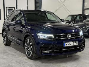 Blue Volkswagen Tiguan 2018 in Marijampole, with an engine capacity of 1.97 L and mileage of 84 thousand km for 22700 €, photo  on AUTOMOTO.COM.LV