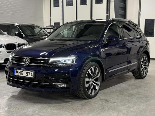 Blue Volkswagen Tiguan 2018 in Marijampole, with an engine capacity of 1.97 L and mileage of 84 thousand km for 22700 €, photo 5 on AUTOMOTO.COM.LV