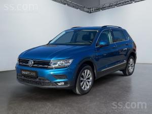 Blue Volkswagen Tiguan 2018 in Riga, with an engine capacity of 2.00 L and mileage of 138 thousand km for 16330 €, photo  on AUTOMOTO.COM.LV