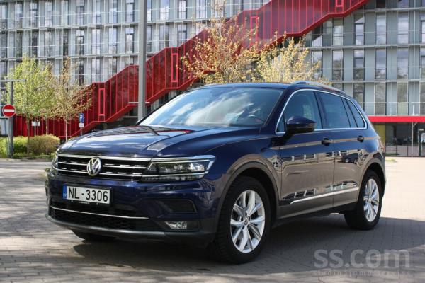 Zils Volkswagen Tiguan 2018 Rīga, ar dzinēja tilpumu 2.00 L un nobraukumu 182 tūkst. km par 16100 €, foto 1 vietnē AUTOMOTO.COM.LV