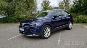 Blue Volkswagen Tiguan 2018 in Riga, with an engine capacity of 2.00 L and mileage of 186 thousand km for 15500 €, photo  on AUTOMOTO.COM.LV