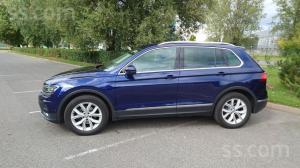 Blue Volkswagen Tiguan 2018 in Riga, with an engine capacity of 2.00 L and mileage of 186 thousand km for 15500 €, photo 5 on AUTOMOTO.COM.LV