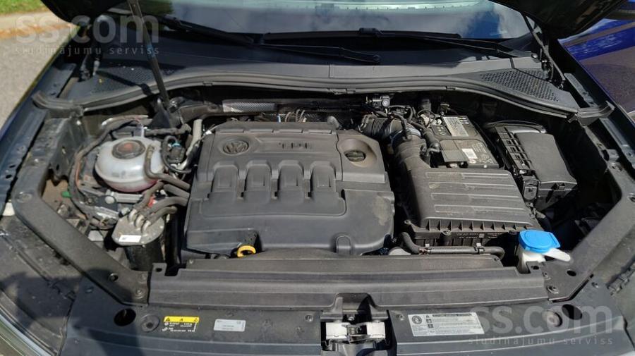 Blue Volkswagen Tiguan 2018 in Riga, with an engine capacity of 2.00 L and mileage of 186 thousand km for 15500 €, photo 22 on AUTOMOTO.COM.LV