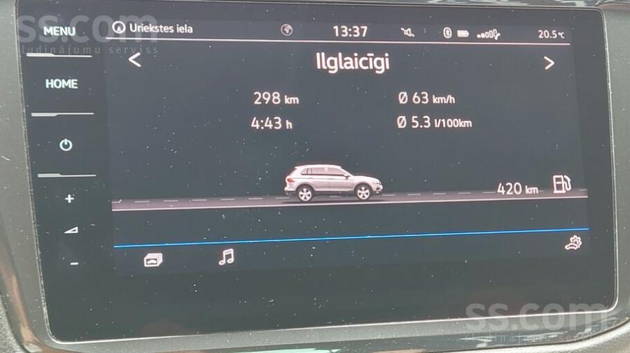 Blue Volkswagen Tiguan 2018 in Riga, with an engine capacity of 2.00 L and mileage of 186 thousand km for 15500 €, photo 23 on AUTOMOTO.COM.LV