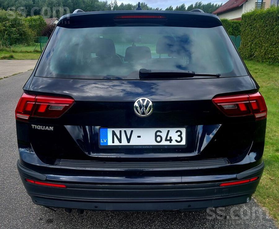 Zils Volkswagen Tiguan 2019 Rīga, ar dzinēja tilpumu 2.00 L un nobraukumu 156 tūkst. km par 14100 €, foto 5 vietnē AUTOMOTO.COM.LV