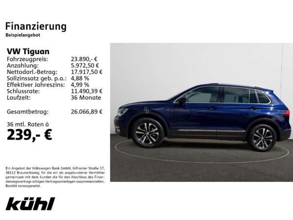 Zils Volkswagen Tiguan 2020 Kauņa, ar dzinēja tilpumu 1.50 L un nobraukumu 54 tūkst. km par 26098 €, foto 2 vietnē AUTOMOTO.COM.LV